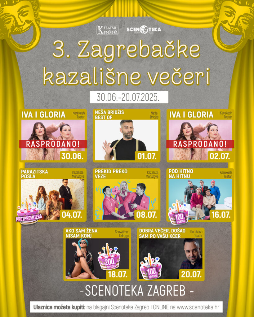 3. Zagrebačke kazališne večeri | Scenoteka Zagreb
